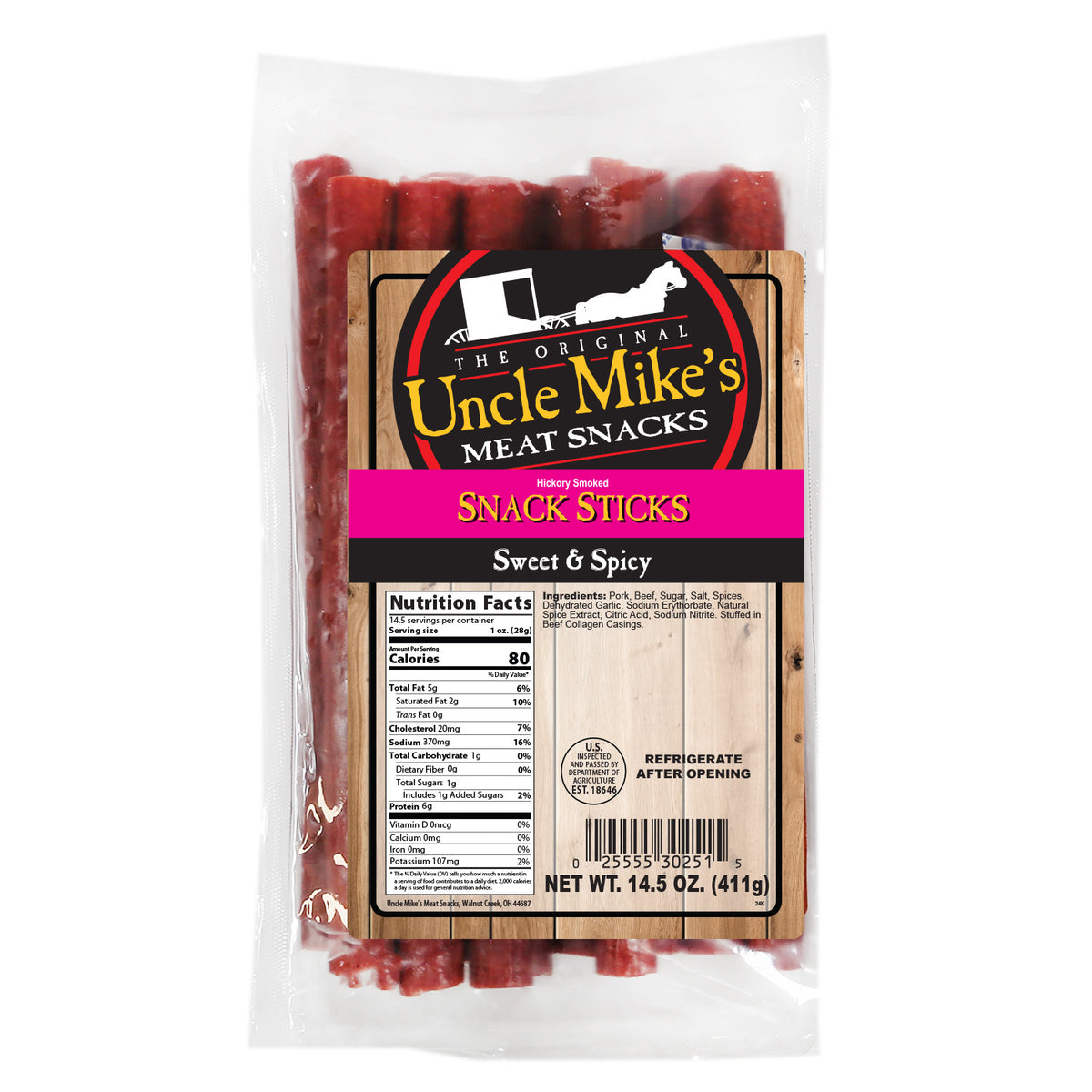 Sweet & Spicy Snack Sticks - UM – Walnut Creek Cheese & Market