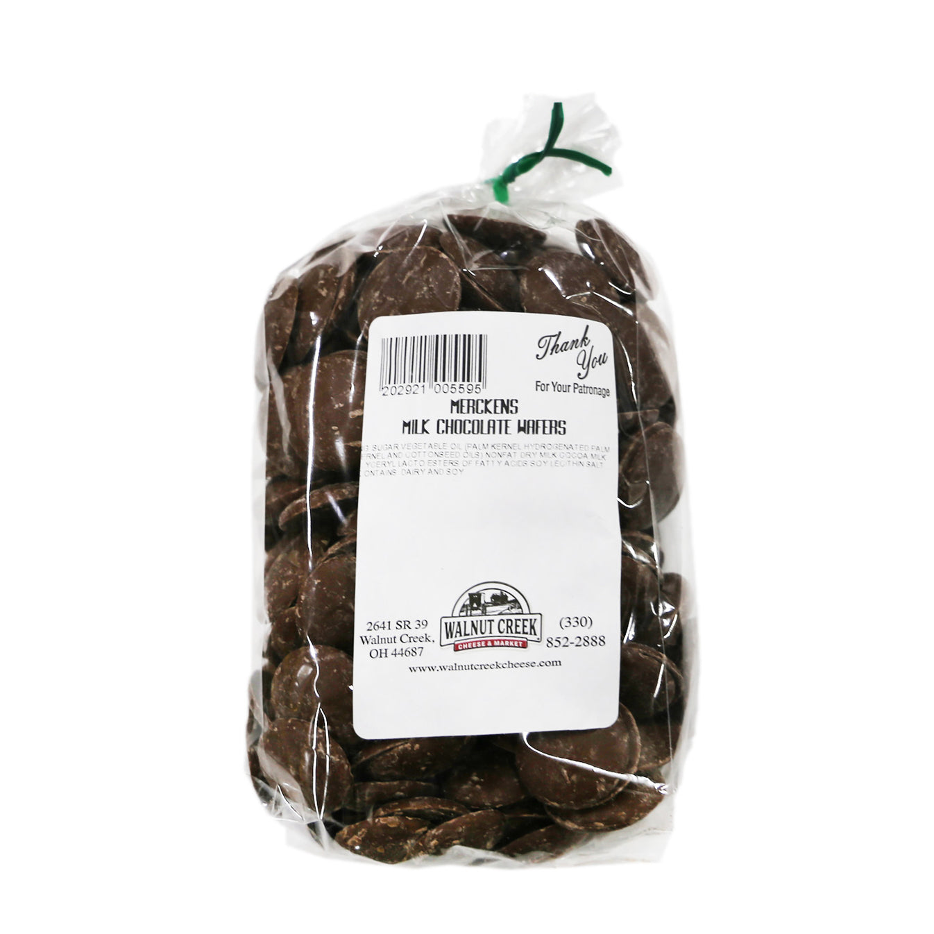 Merckens Chocolate - Milk Chocolate Wafers – Walnut Creek Cheese & Market
