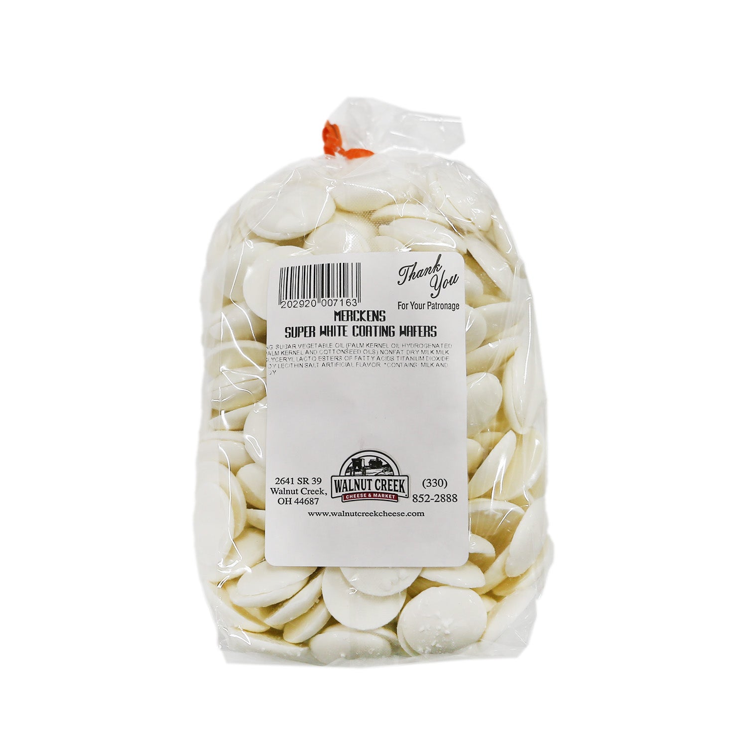 Merckens Chocolate - Super White Wafers – Walnut Creek Cheese & Market