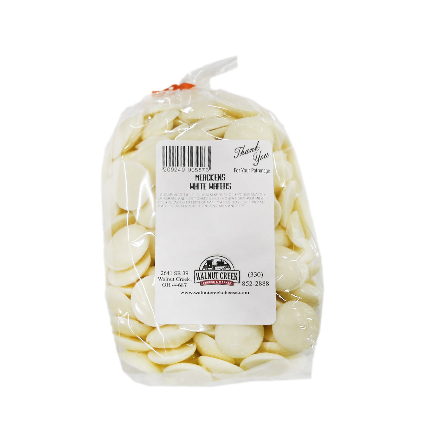 Merckens Chocolate - White Wafers – Walnut Creek Cheese & Market