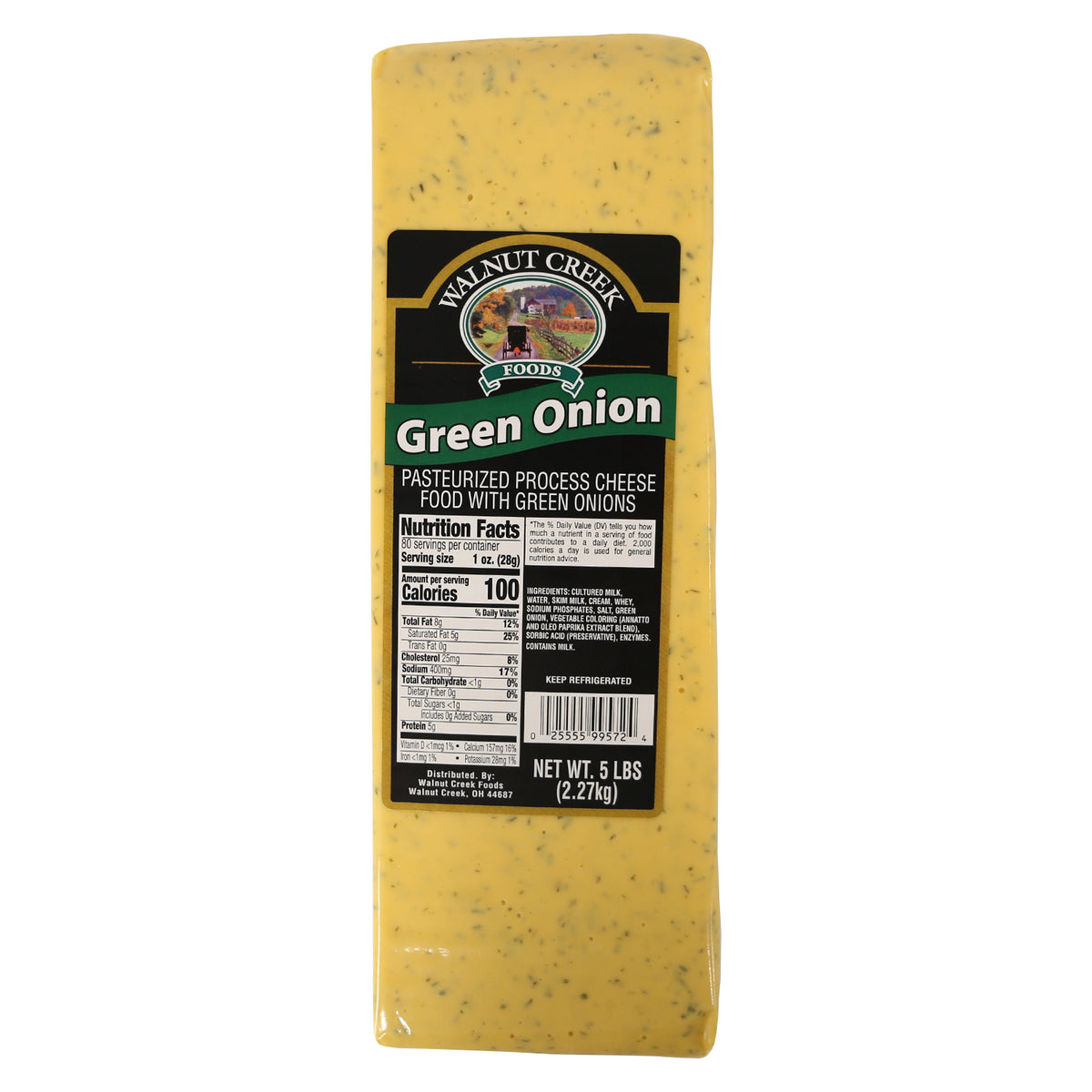 Green Onion Cheese - Yellow – Walnut Creek Cheese & Market